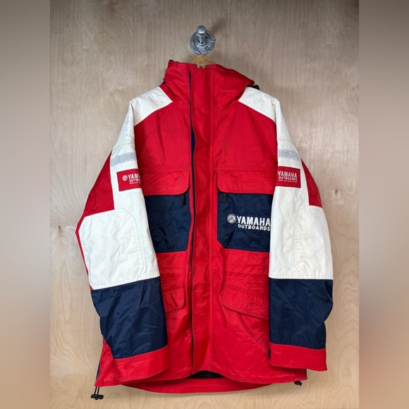 Yamaha | Jackets & Coats | Yamaha Red And Blue Outboard Marine Jacket ...